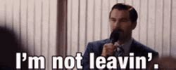Im Not Leaving Leonardo Dicaprio  1251×500 Im Not Leaving