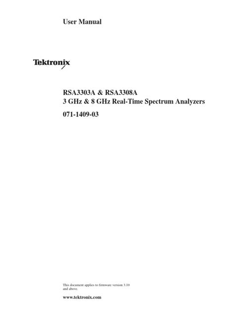 Tektronix Rsa3308a Pdf License Spectrum Tektronix Rsa3308a Pdf License Spectrum