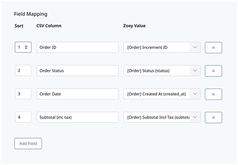 Integrations Data Mapper Zoey