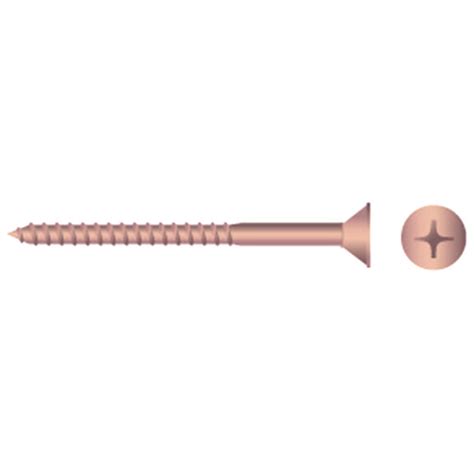 Fasco Fastener 12 X 1 Silicon Bronze Frearson Flat Head Wood Screws
