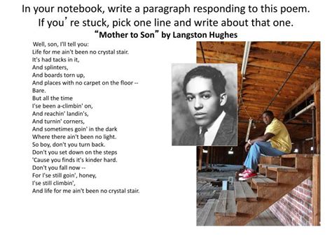 PPT Langston Hughes Mother To Son PowerPoint Presentation ID