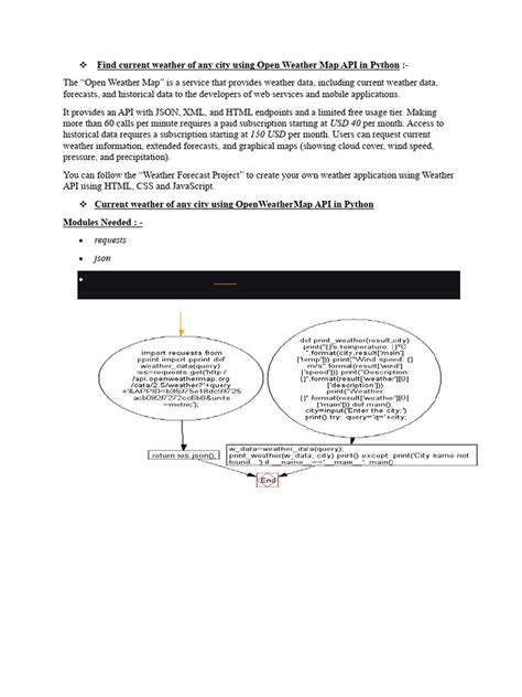 Find Current Weather Of Any City Using Open Weather Map Api In Python 1 Pdf Json Parsing