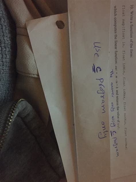 Solved Write A Function Of The Form Float Map Float In