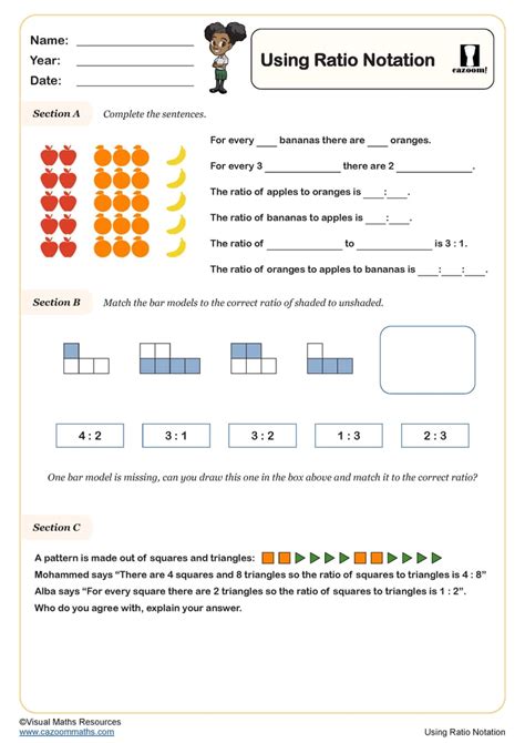 Using Ratio Notation Worksheet Key Stage 2 Pdf Number Worksheets
