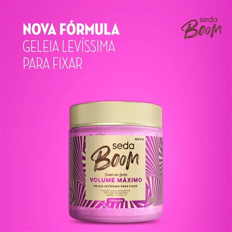 Gelatina Seda Boom Volume Máximo 500g Fixação Forte Lojas Rede