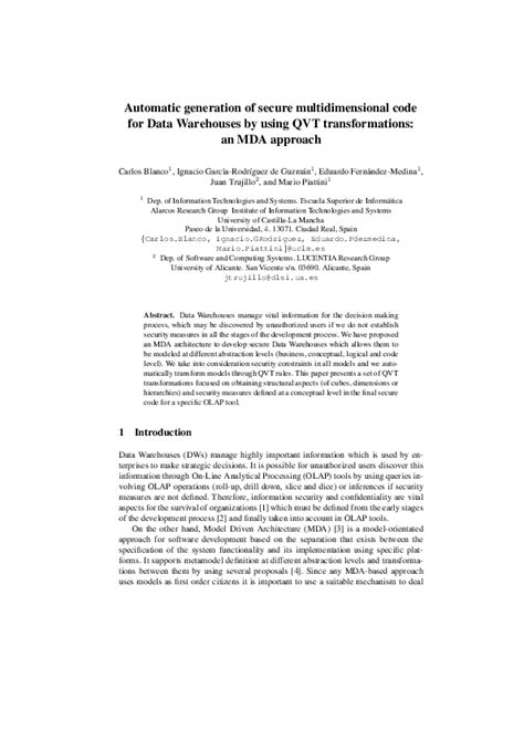 Pdf Automatic Generation Of Secure Multidimensional Code For Data