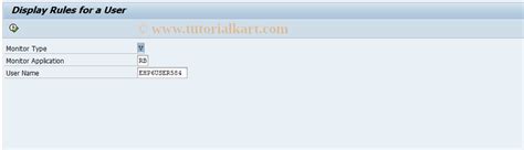 FCOM RULE USER RBV SAP Tcode Display Rule For A User Transaction Code