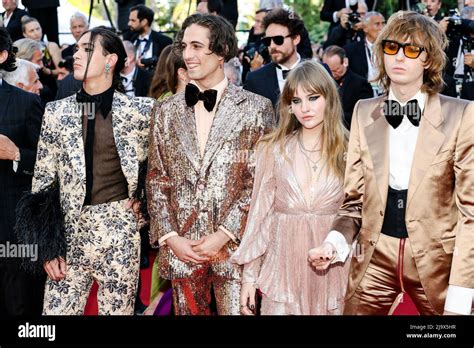Cannes France 25th May 2022 Cannes May 25 Maneskin Thomas
