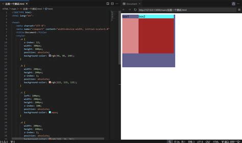 Css之显示覆盖内容（z Index）