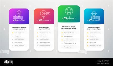 Pricing Plans Business Product Subscription List Layout Grids And Tabs With Pricing Discount