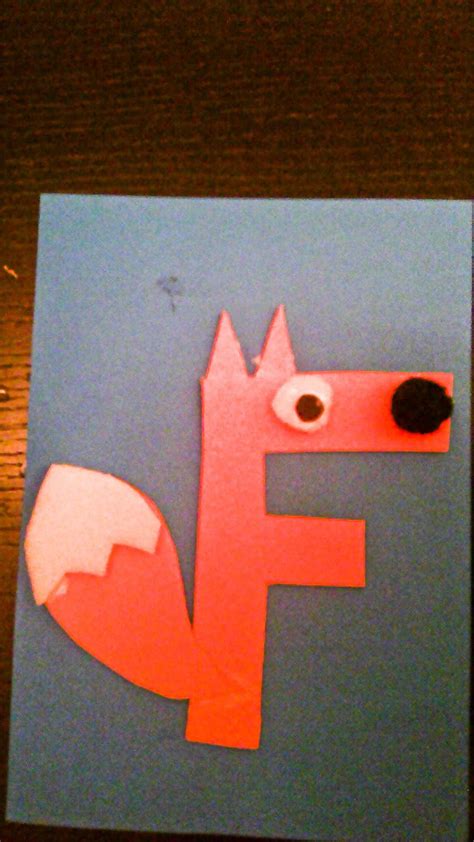 Uppercase Letter F Craft Letter F Craft Letter A Crafts Alphabet