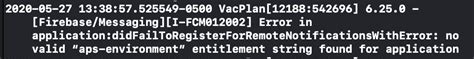 objective c no valid “aps environment” entitlement string found for application error when
