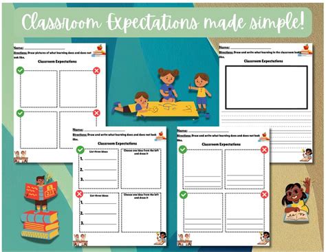 Classroom Expectations Worksheet Classroom Expectations Classroom