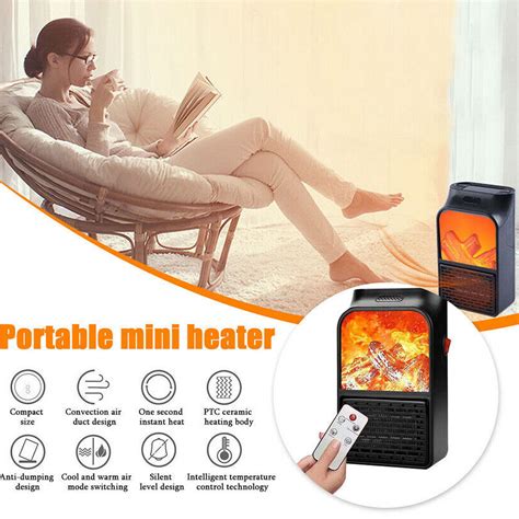 Ceramic Electric Heater Remote Control Eu Plug