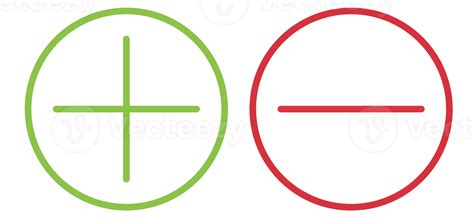 Positive And Negative Icon 18795714 Png