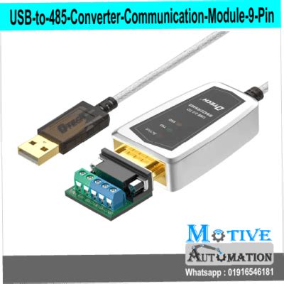 USB To 485 Converter Communication Module 9 Pin Motive Automation