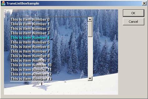 Transparent Listbox Codeguru