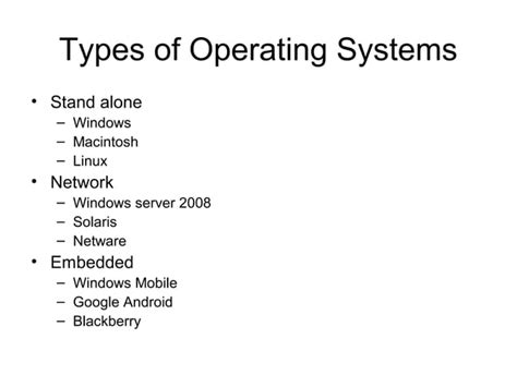 2 Operating Systems And Utility Softwares Ppt