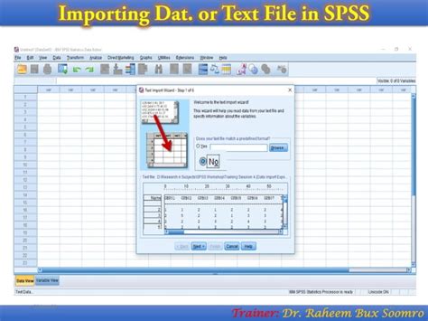 Importing Excel Csv And Dat Data In Spss Ppt