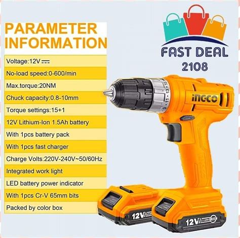 Ingo Li On Cordless Drill Cdli1222 Furniture And Home Living Home Improvement And Organisation