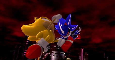 Super Classic Sonic Vs Neo Classic Metal Sonic By Tulf42 On Deviantart