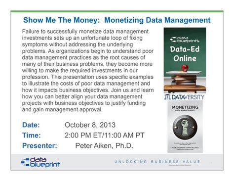 data ed online show me the money monetizing data management pdf