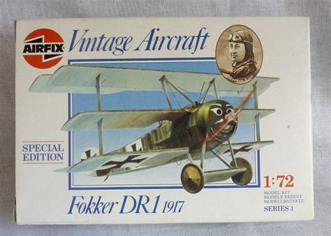 Rockertron Toys Airfix Series 1 Vintage Aircraft Fokker Dr1 1917 01074