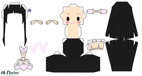 Yui Chibi Doll Free Printable Papercraft Templates