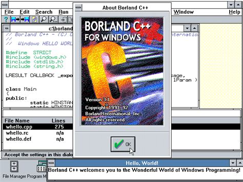 Winworld Borland C 3x
