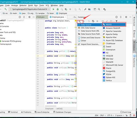 Idea连接mysql自动生成实体类，超详细！！！idea生成mysql类 Csdn博客
