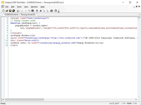 Syntax Colorization Example