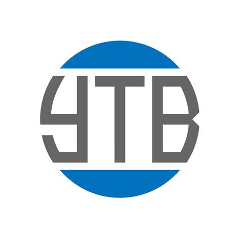 Diseño De Logotipo De Letra Ytb Sobre Fondo Blanco Ytb Creative Initials Circle Logo Concepto