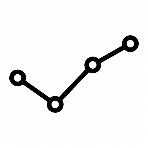 Graph Statistics Line Chart Connection Line Graph Line Graphic Neural Network Icon