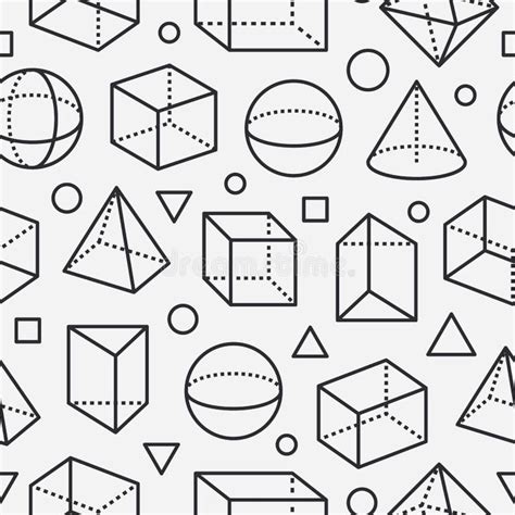 Flat Geometric Pattern Math Symbol Stock Illustrations 744 Flat