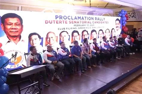 Pdp Laban Candidates Woo Voters In Proclamation Rally Abs Cbn News