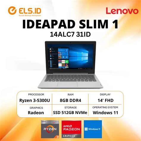 Jual Lenovo Ideapad Slim Alc Id Ryzen U Gb Ssd Gb W Di Seller Els