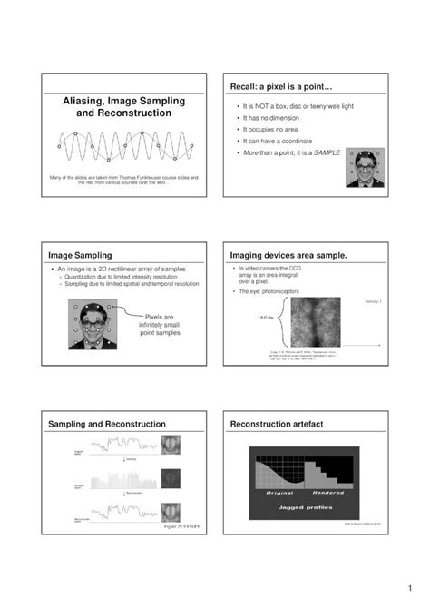 Pdf Aliasing Image Sampling And Reconstruction Dokumentips