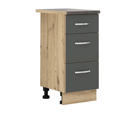 Долен кухненски шкаф Лорен B81 40 см Mdf Антрацит мат Артизан Мебели Венус