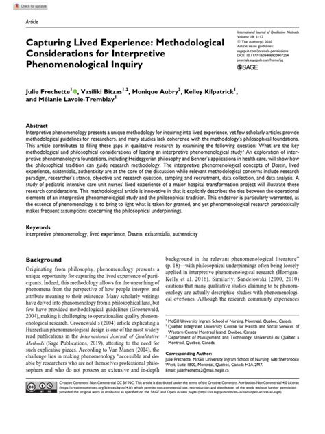 Phenomenological Methodology Pdf Phenomenology Philosophy Methodology