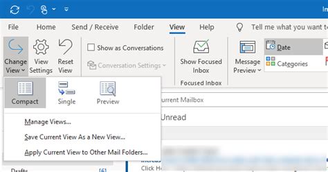 如何在 Microsoft Outlook 中创建、管理和更改收件箱视图