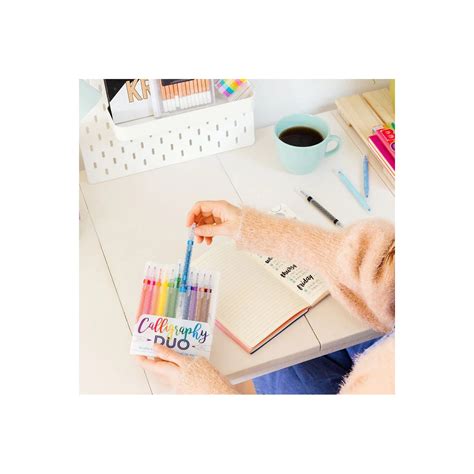 Calligraphy Duo Chisel And Brush Tip Markers 12u