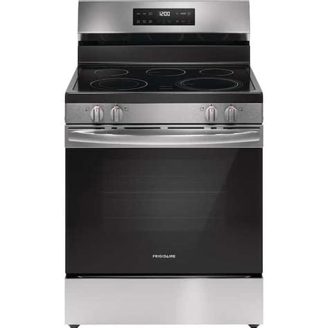 Ge 30 In 5 Burner Elements Free Standing Electric Range In Stainless