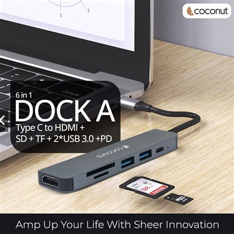 6 In 1 Dock A Type C Multiport Hub