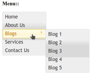 JQuery UI Menu W Babes