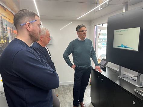 Staff Training At Rexel Birmingham The Siemens Mobile Showroom Is On