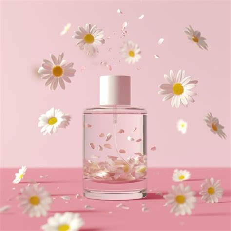 Perfume Glasses Packaging Cosmetics Bottle Flower Premium Ai