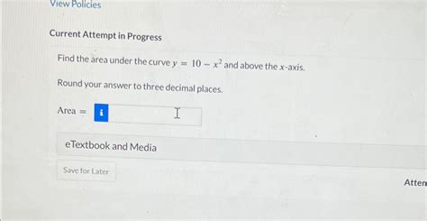 solved view policiescurrent attempt in progressfind the area
