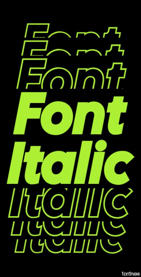 Font Italic Text Effect And Logo Design Font