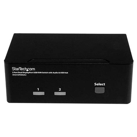 StarTech K Dual KVM Switch For DisplayPort Computers And Monitors SV DPDDUA Mwave