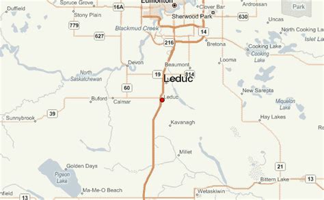 Leduc Map Edmonton